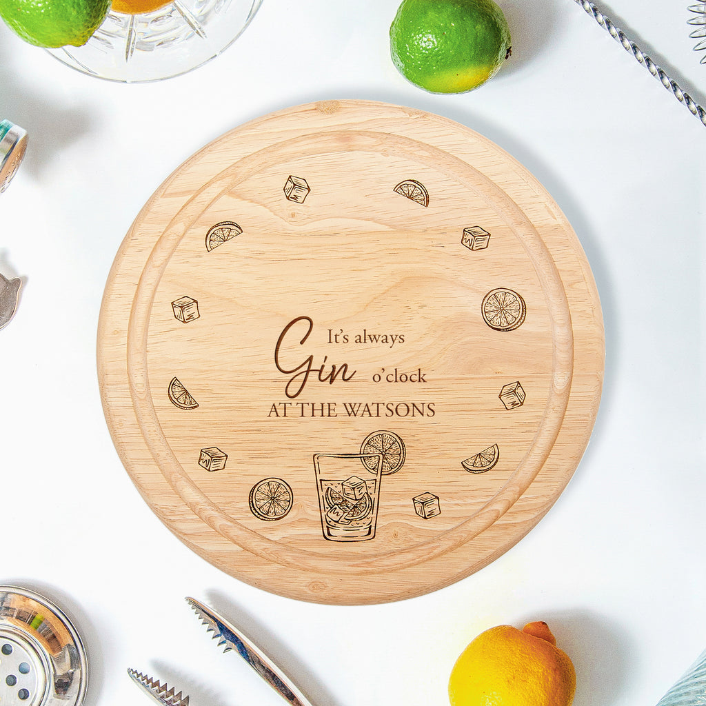 Gin o'clock chopping board – Stag Design
