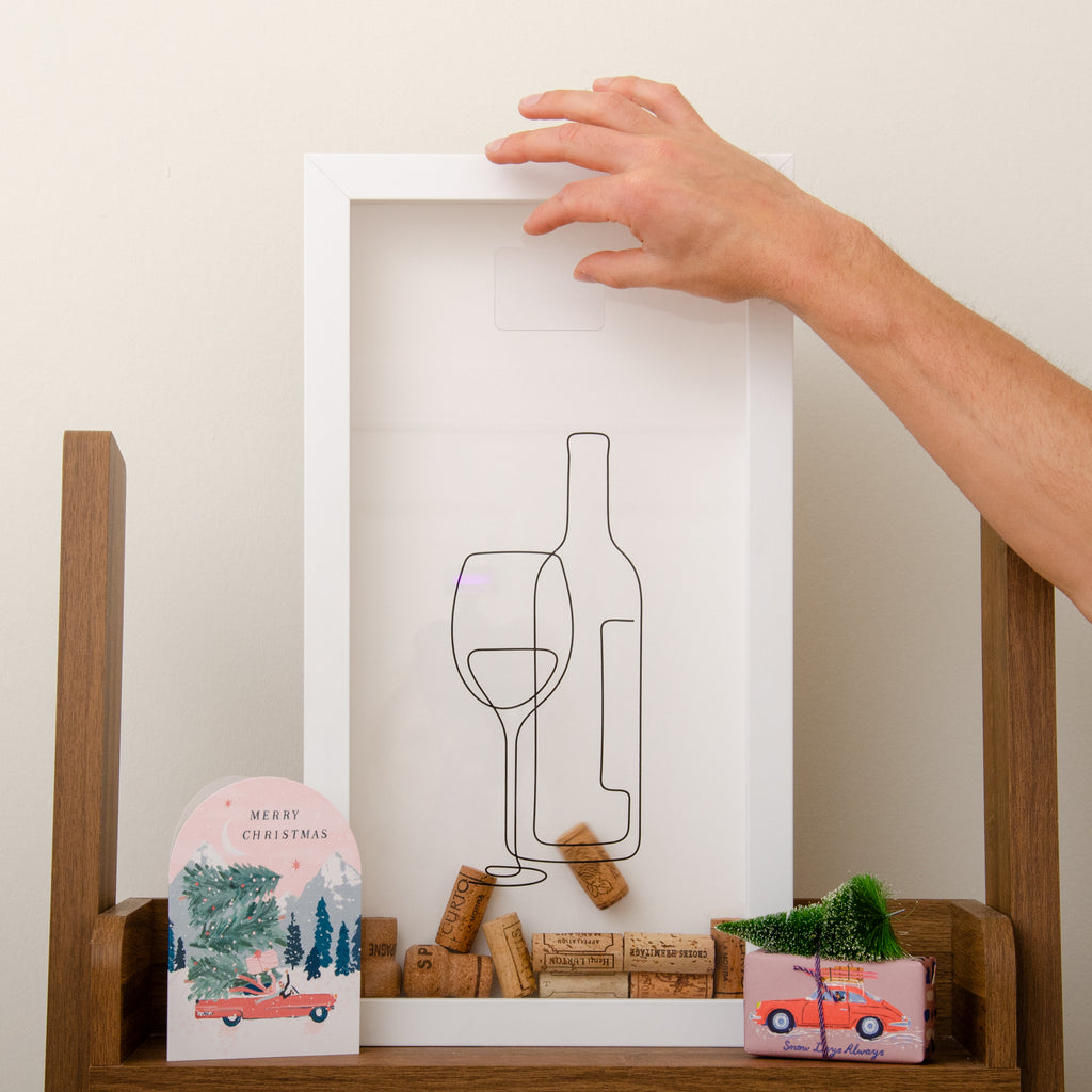 NEW! Vertical wine cork frame – Stag Design