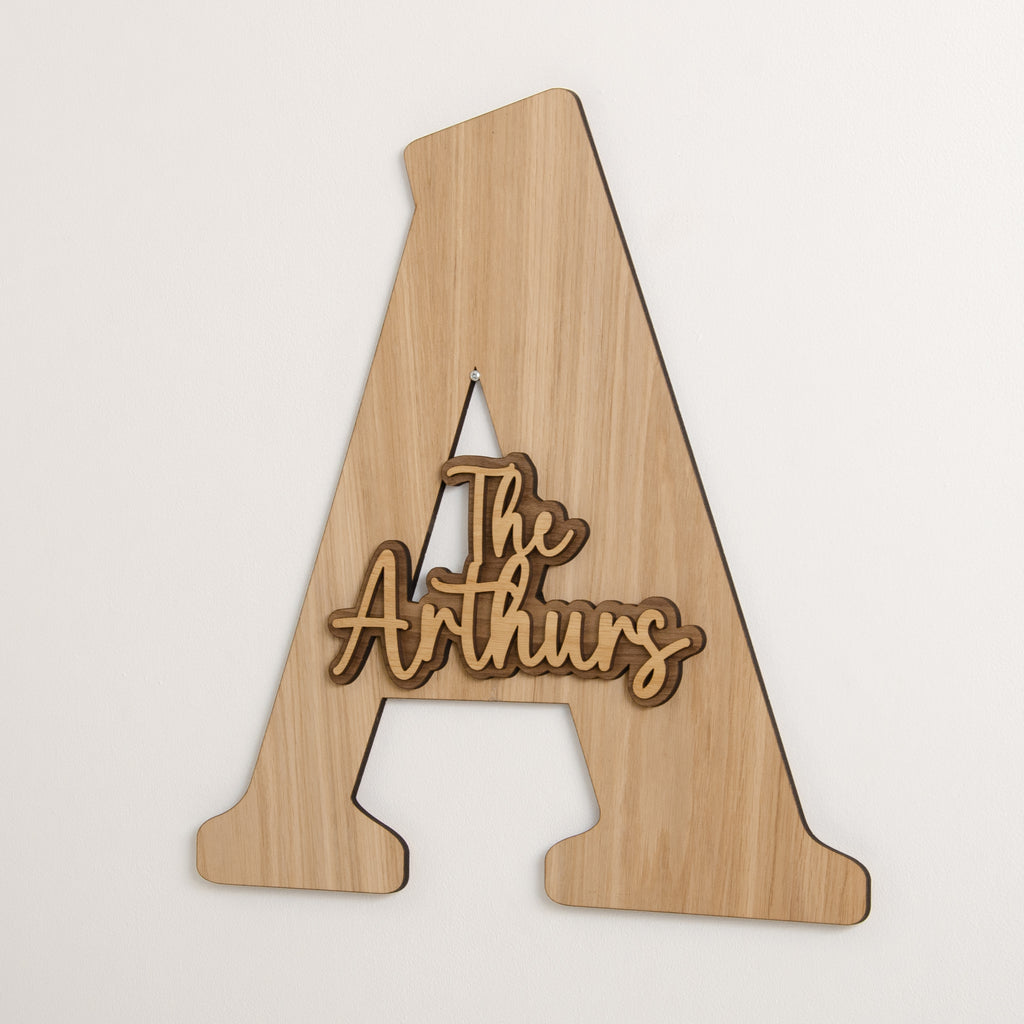 Wooden letter guest book sign – Stag Design