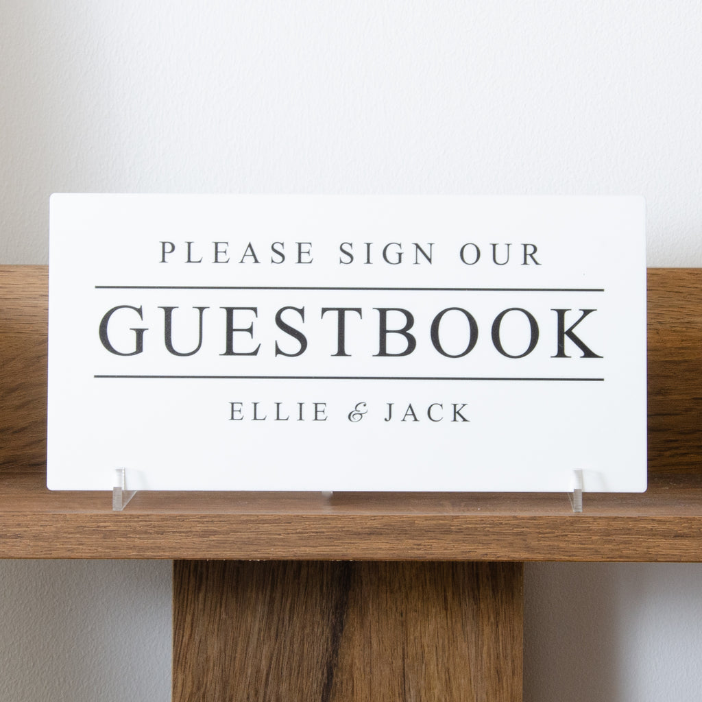 Please sign our guestbook sign – Stag Design