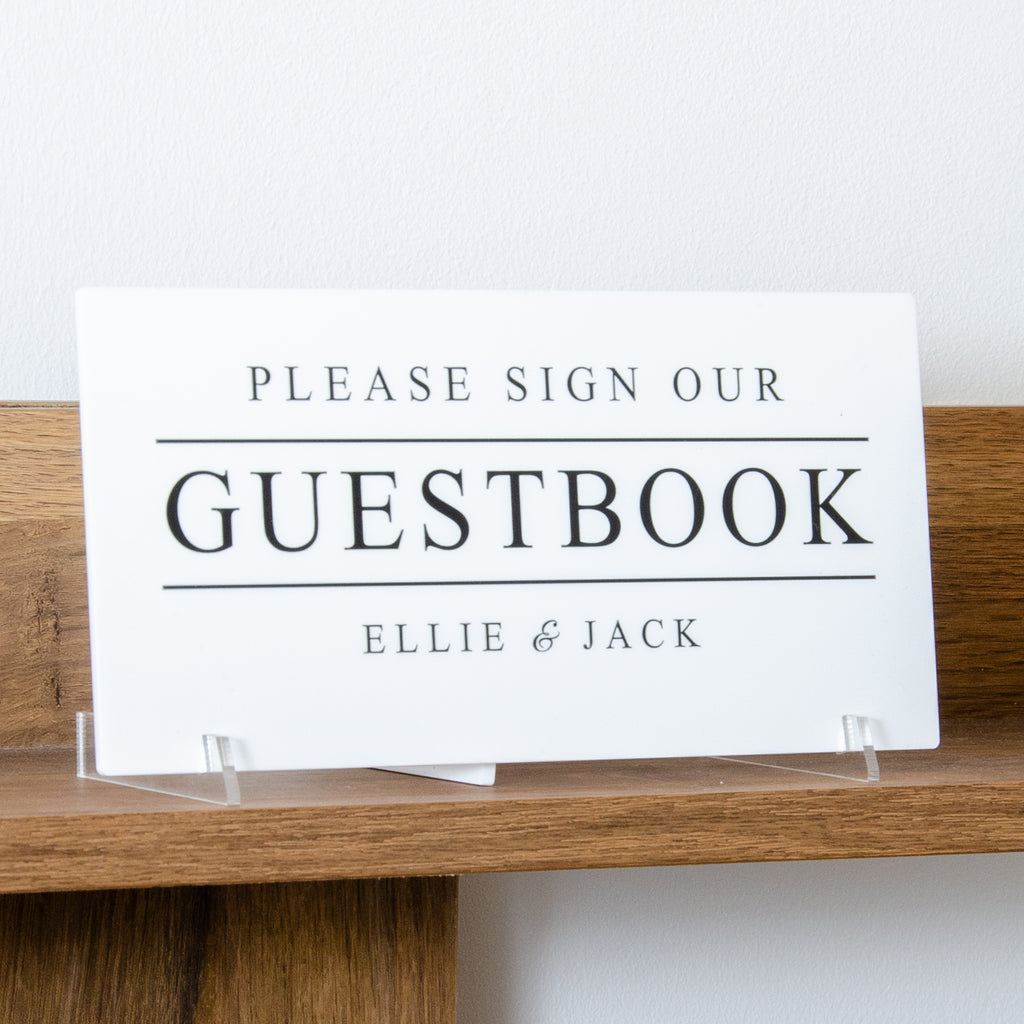 Please sign our guestbook sign – Stag Design