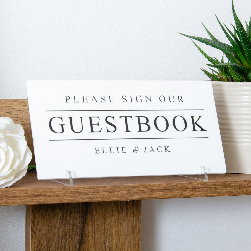 Please sign our guestbook sign – Stag Design