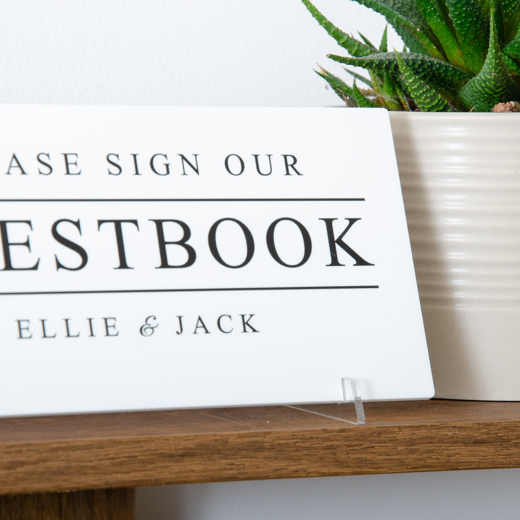 Please sign our guestbook sign – Stag Design