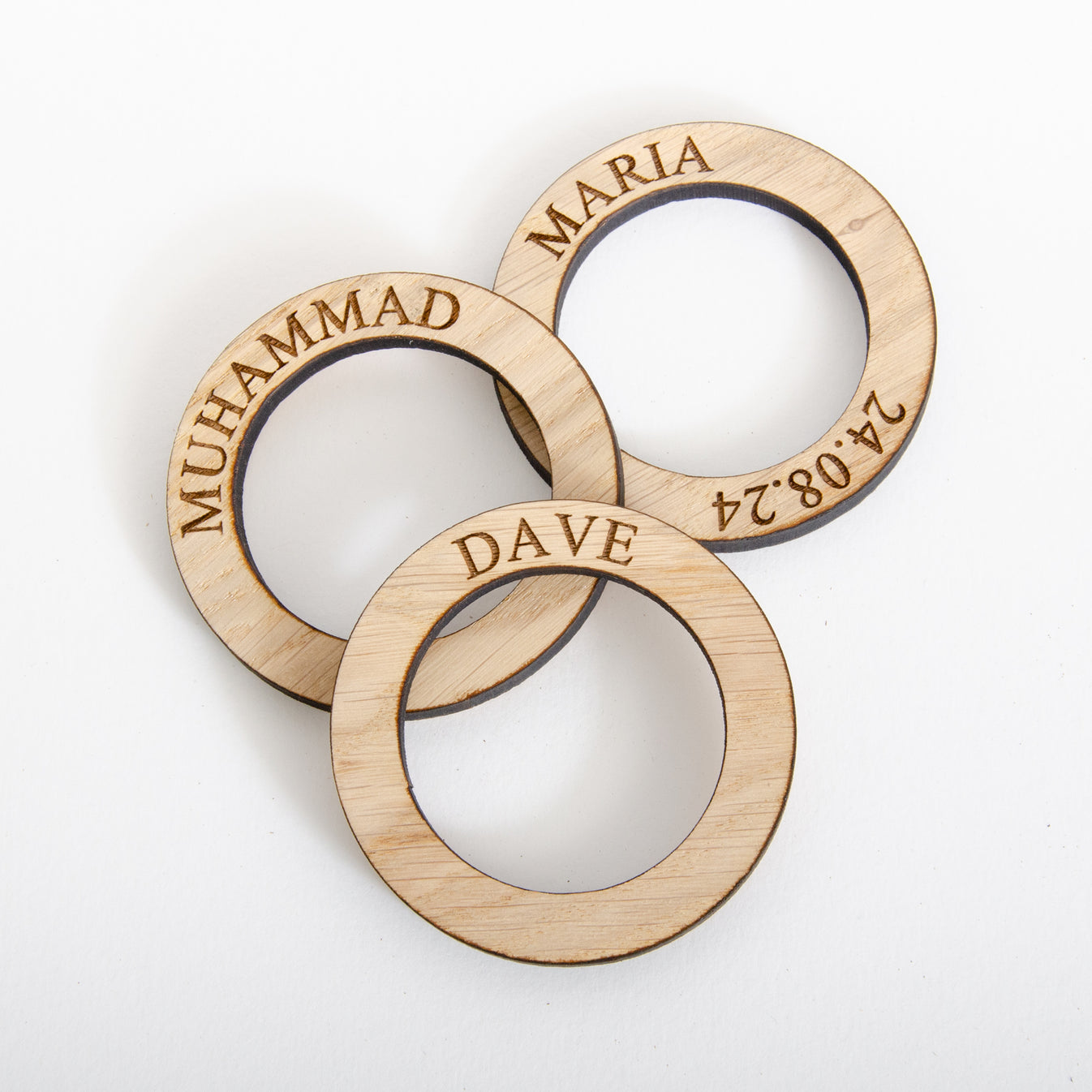 Personalised napkin rings – Stag Design