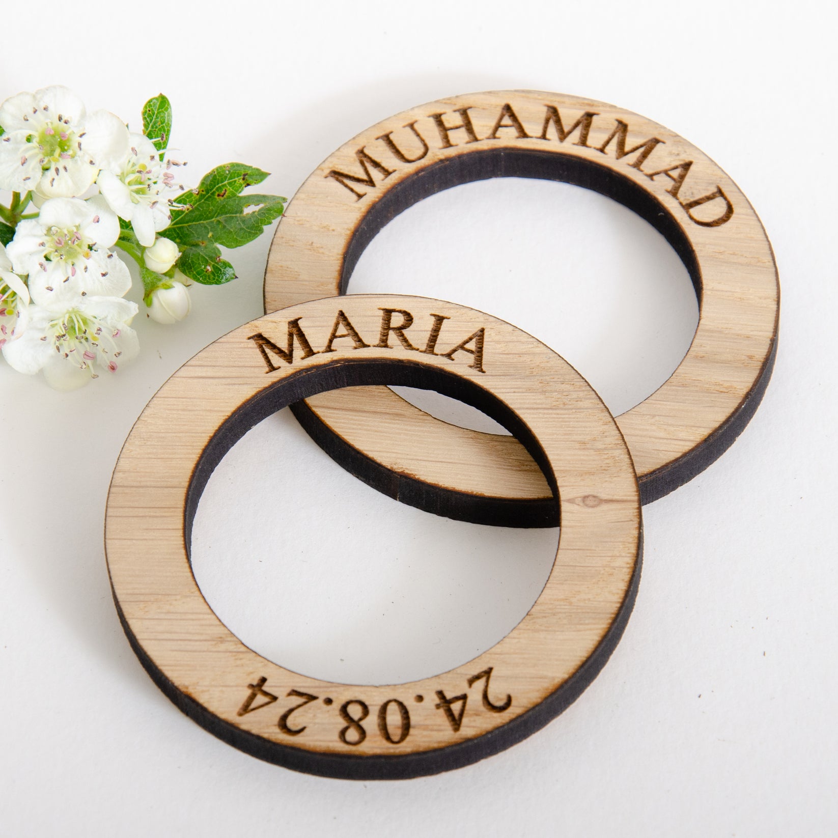 Personalised napkin rings – Stag Design