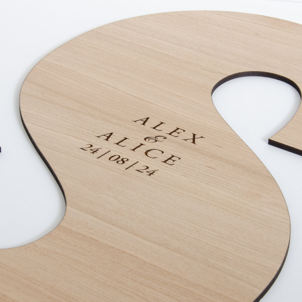Letter guest book sign – Stag Design