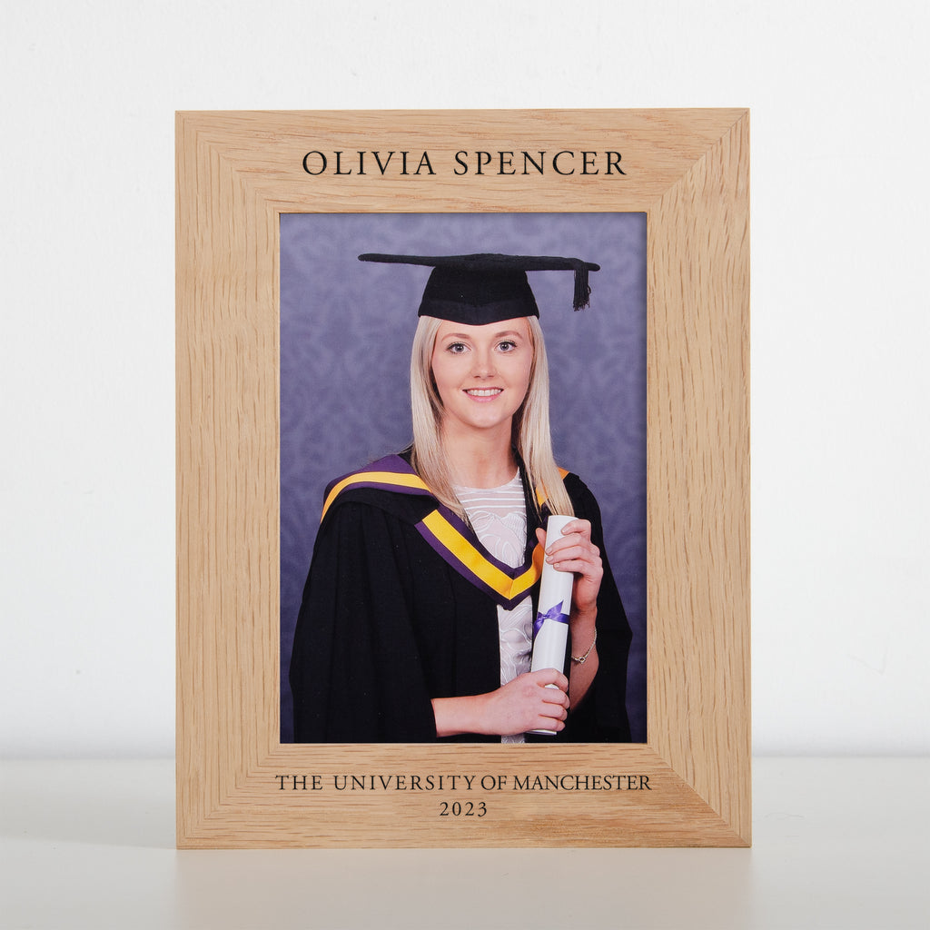 Personalised graduation photo frame – Stag Design