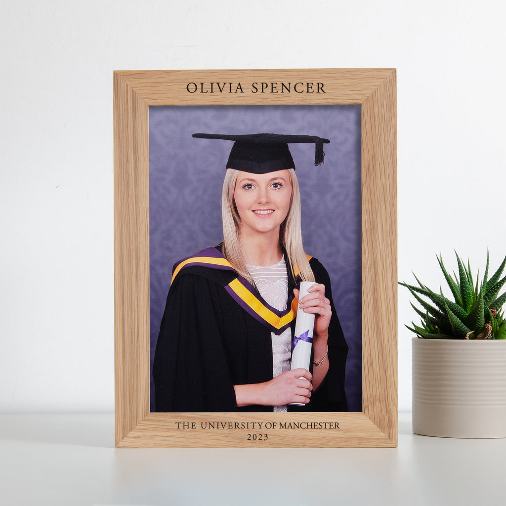 Personalised graduation photo frame – Stag Design