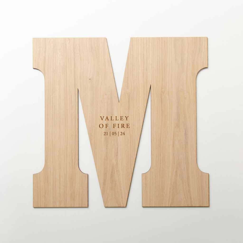 Letter guest book sign – Stag Design