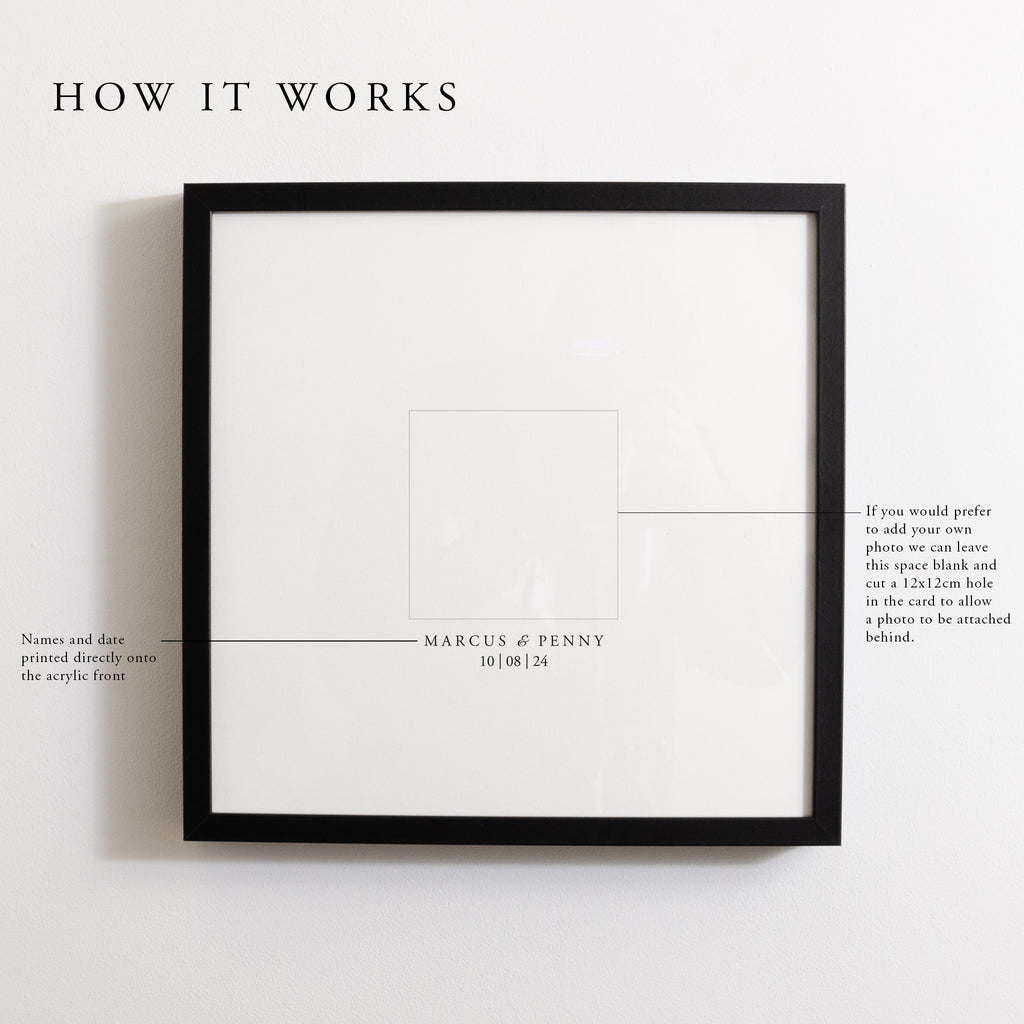 NEW! Wedding guest book photo frame – Stag Design