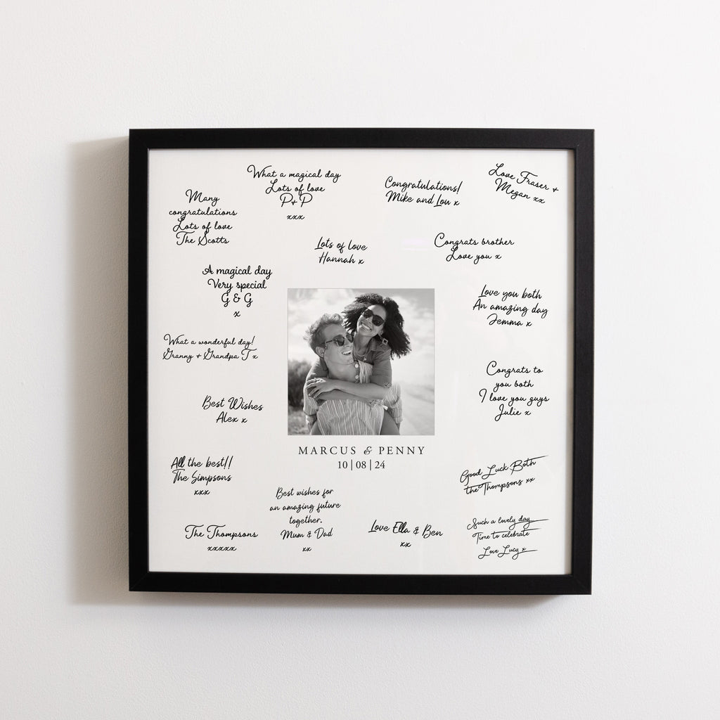 NEW! Wedding guest book photo frame – Stag Design