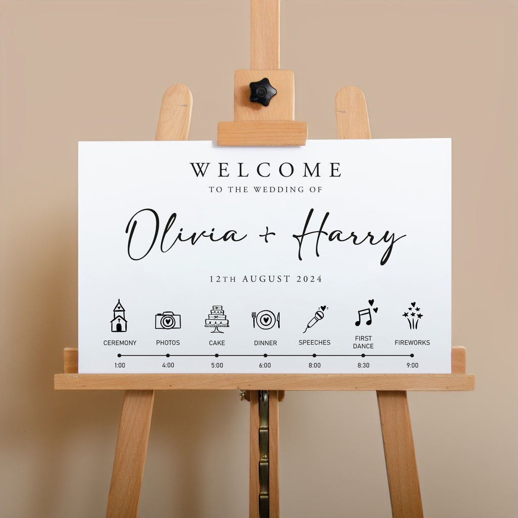 NEW! Order of the day welcome sign – Stag Design