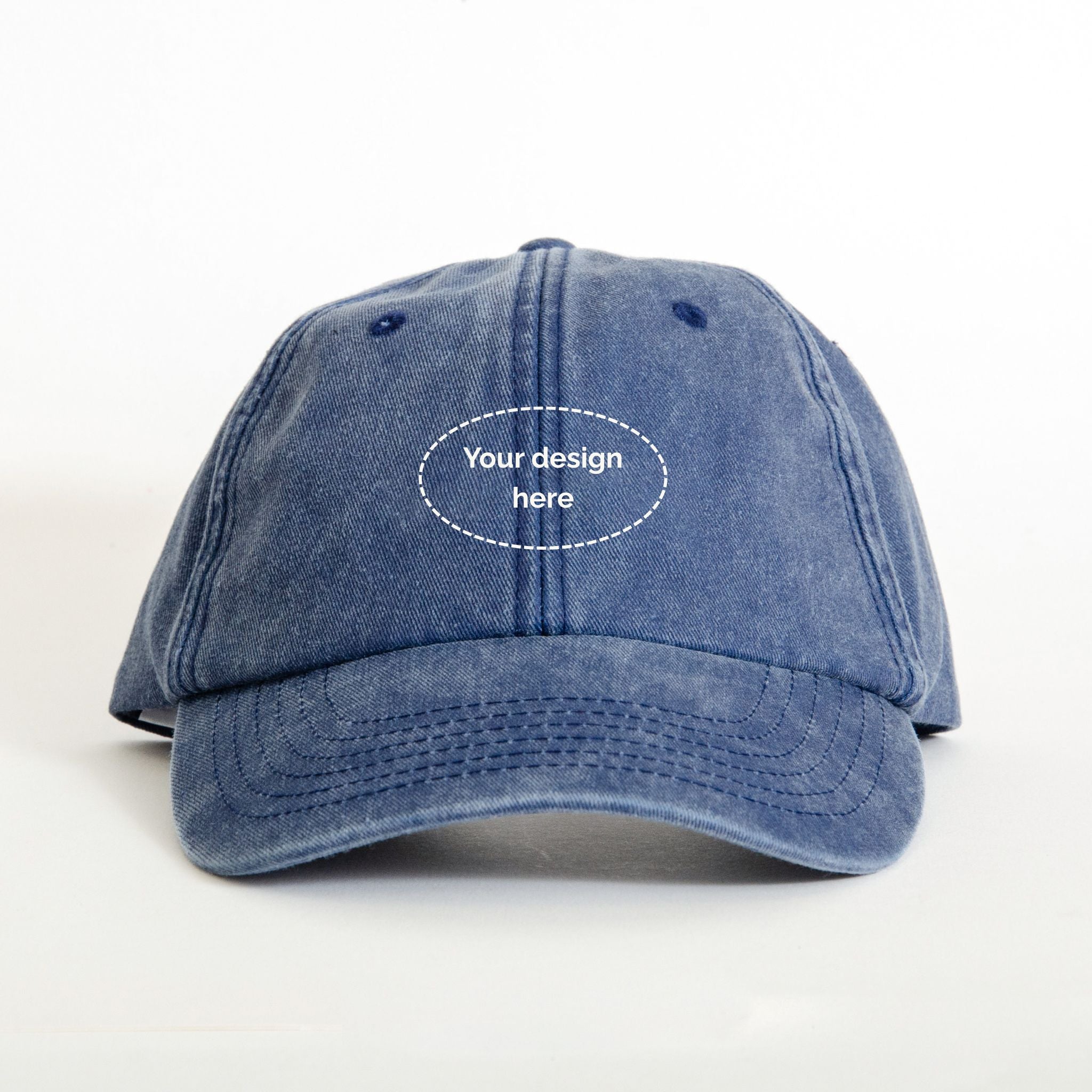 Embroidered Custom Logo Cap – Stag Design
