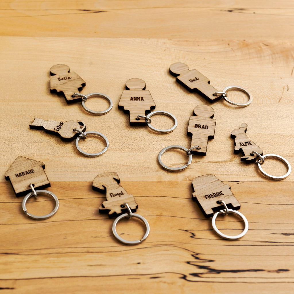 Personalised house key ring holder – Stag Design