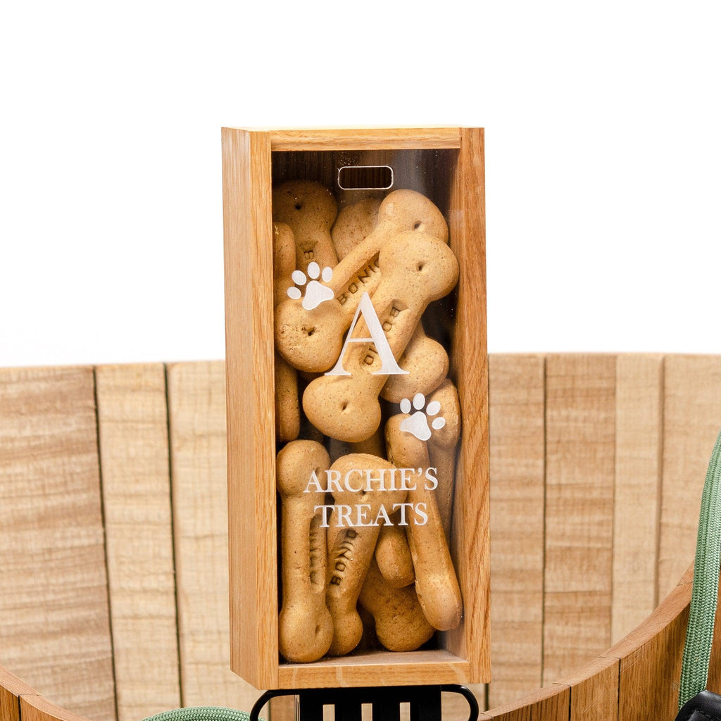 Personalised dog treats box – Stag Design