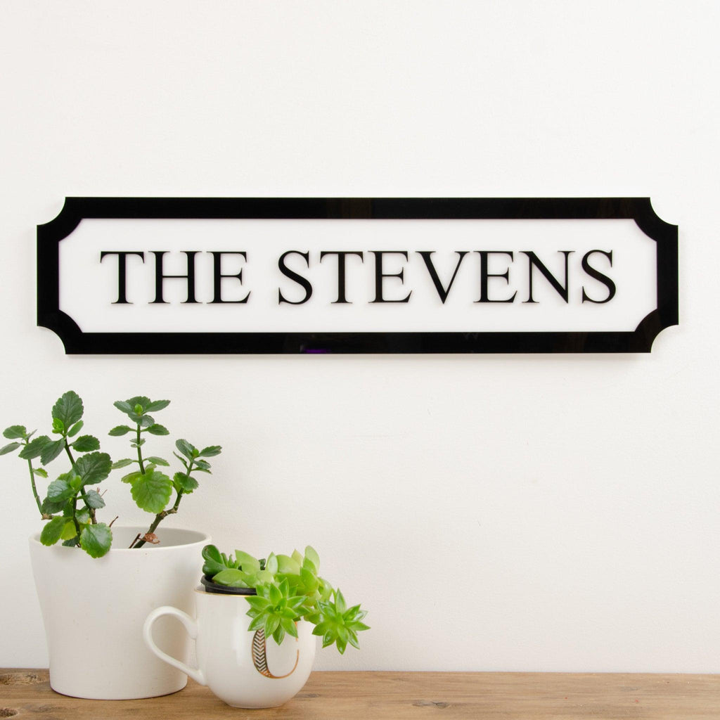 Personalised street sign – Stag Design
