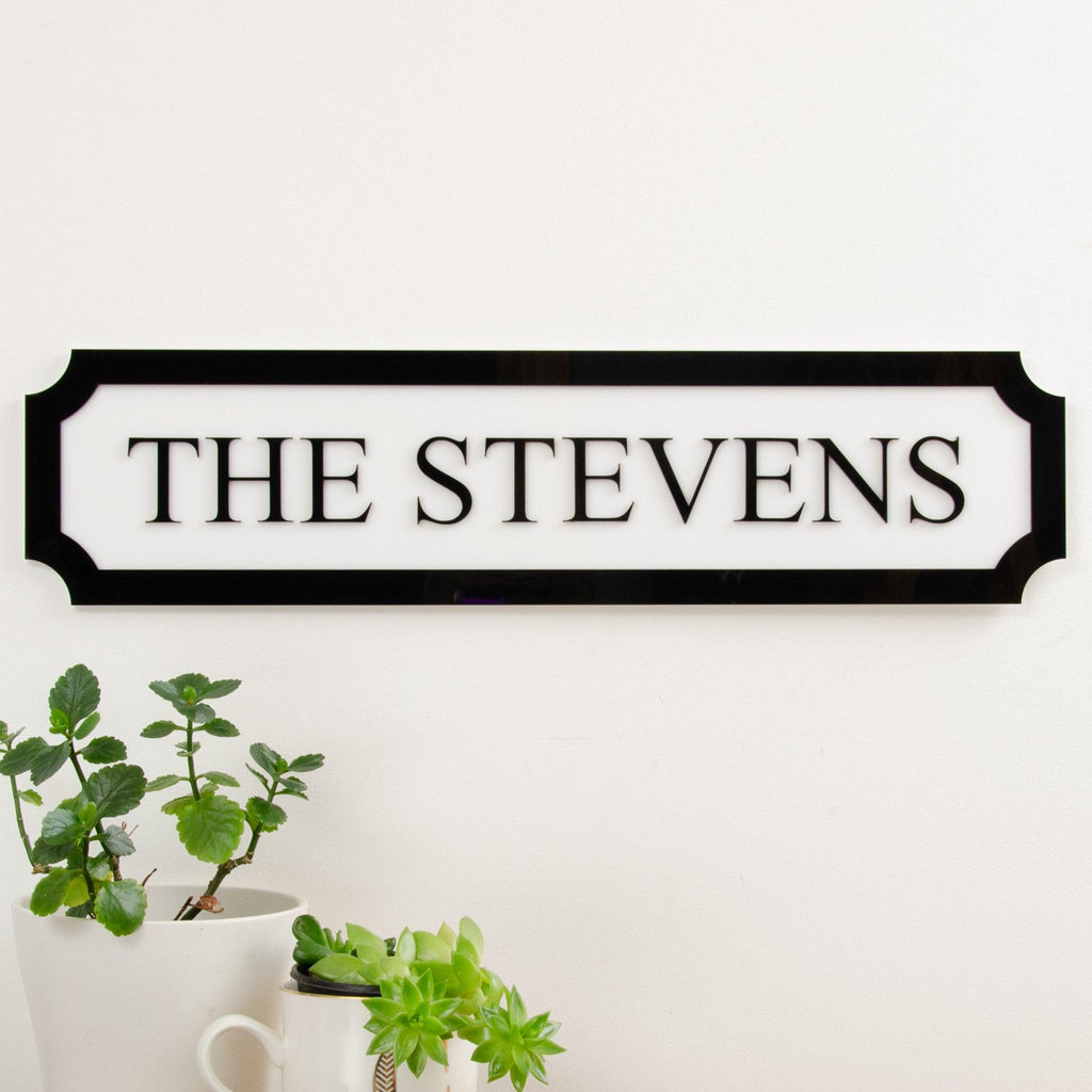 Personalised street sign – Stag Design