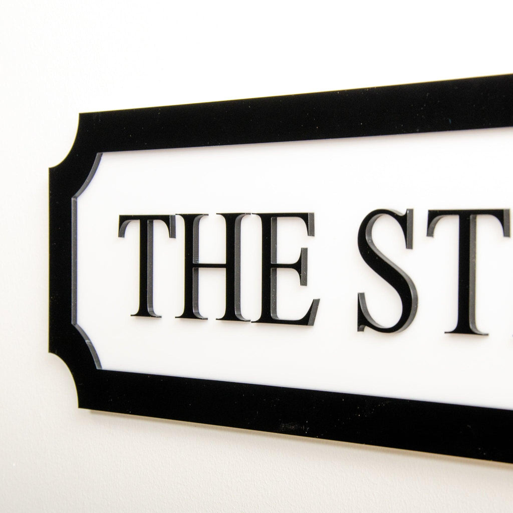 Personalised street sign – Stag Design