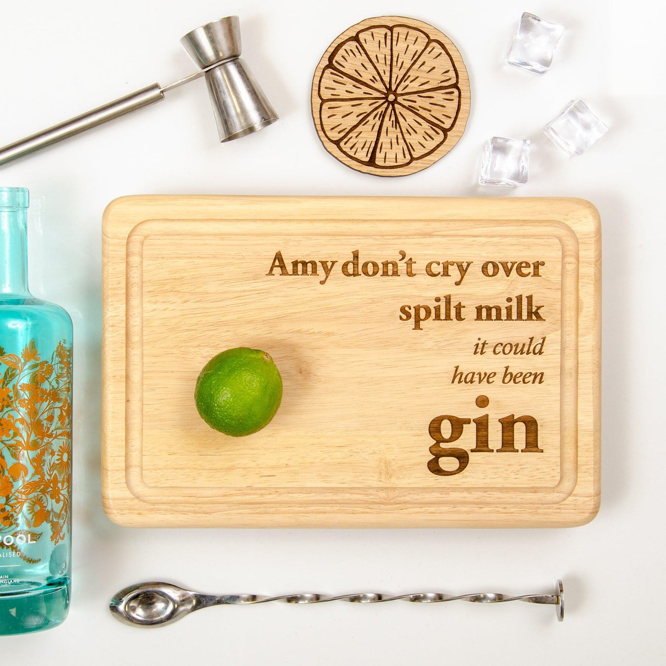 Gin Chopping Board – Stag Design
