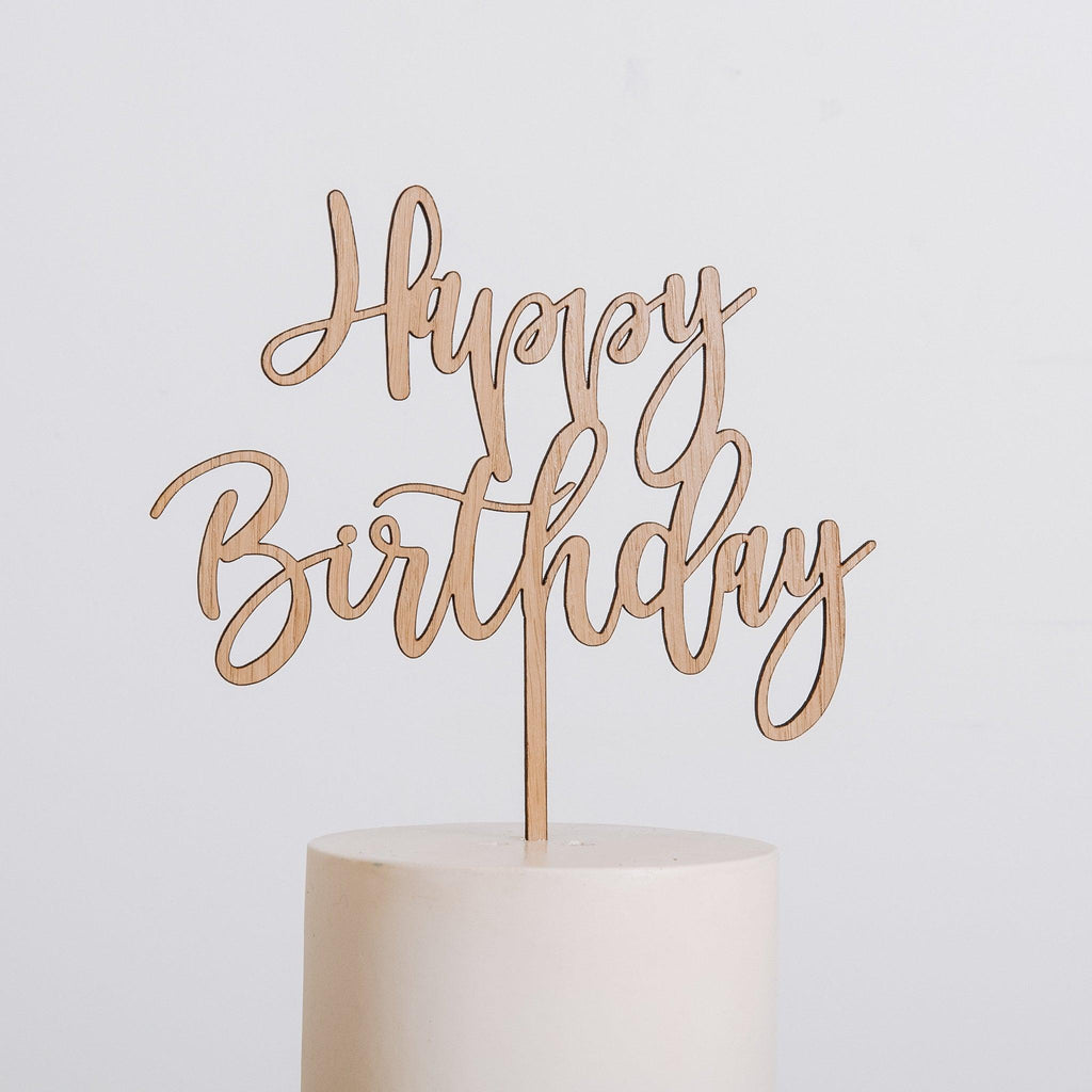 Happy Birthday cake topper – Stag Design