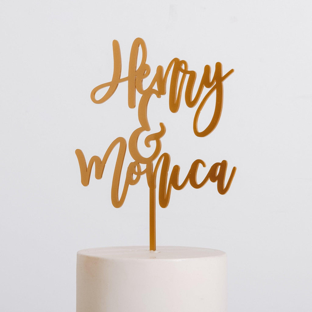 Personalised name cake topper – Stag Design