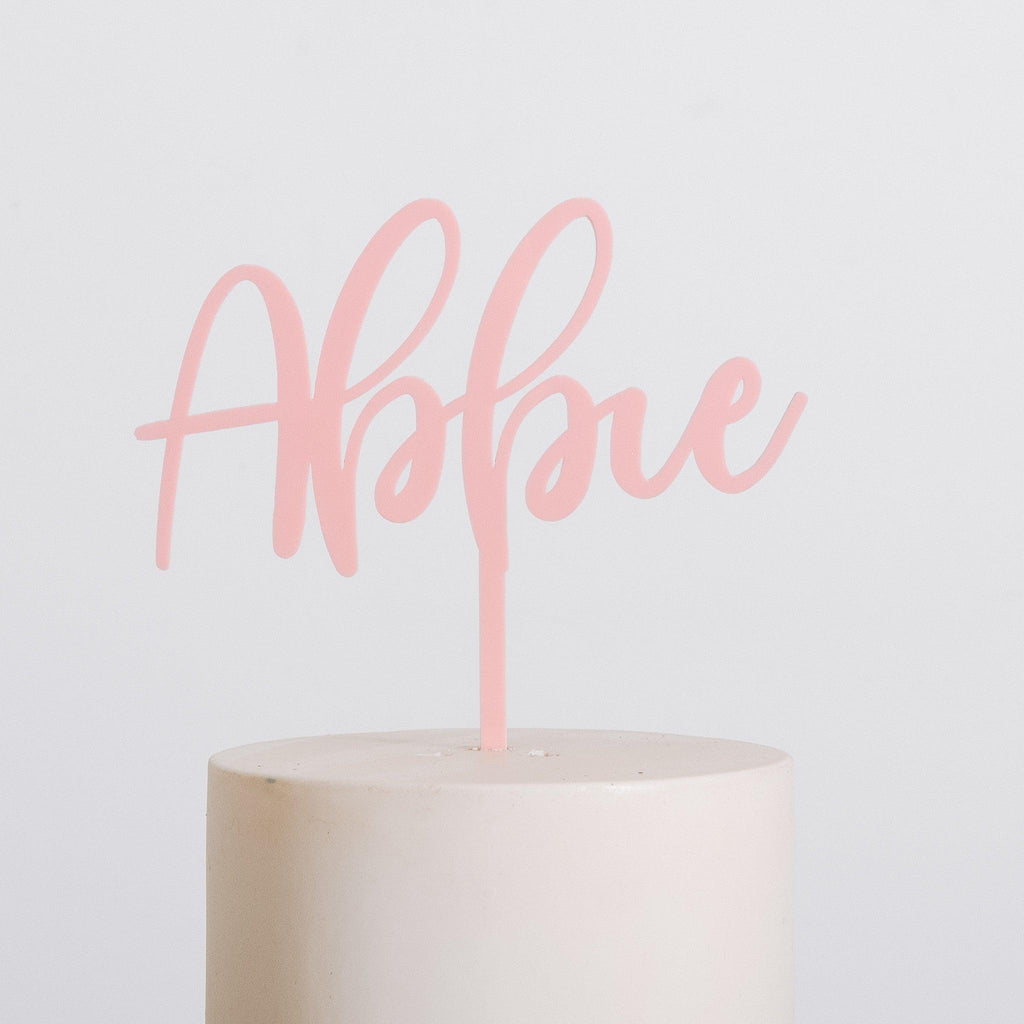 Personalised name cake topper – Stag Design