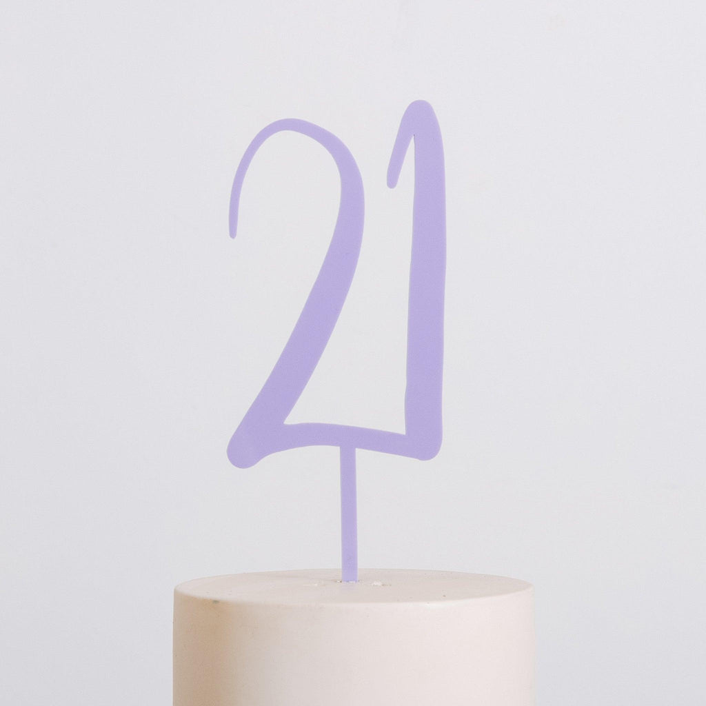 Birthday age cake topper – Stag Design