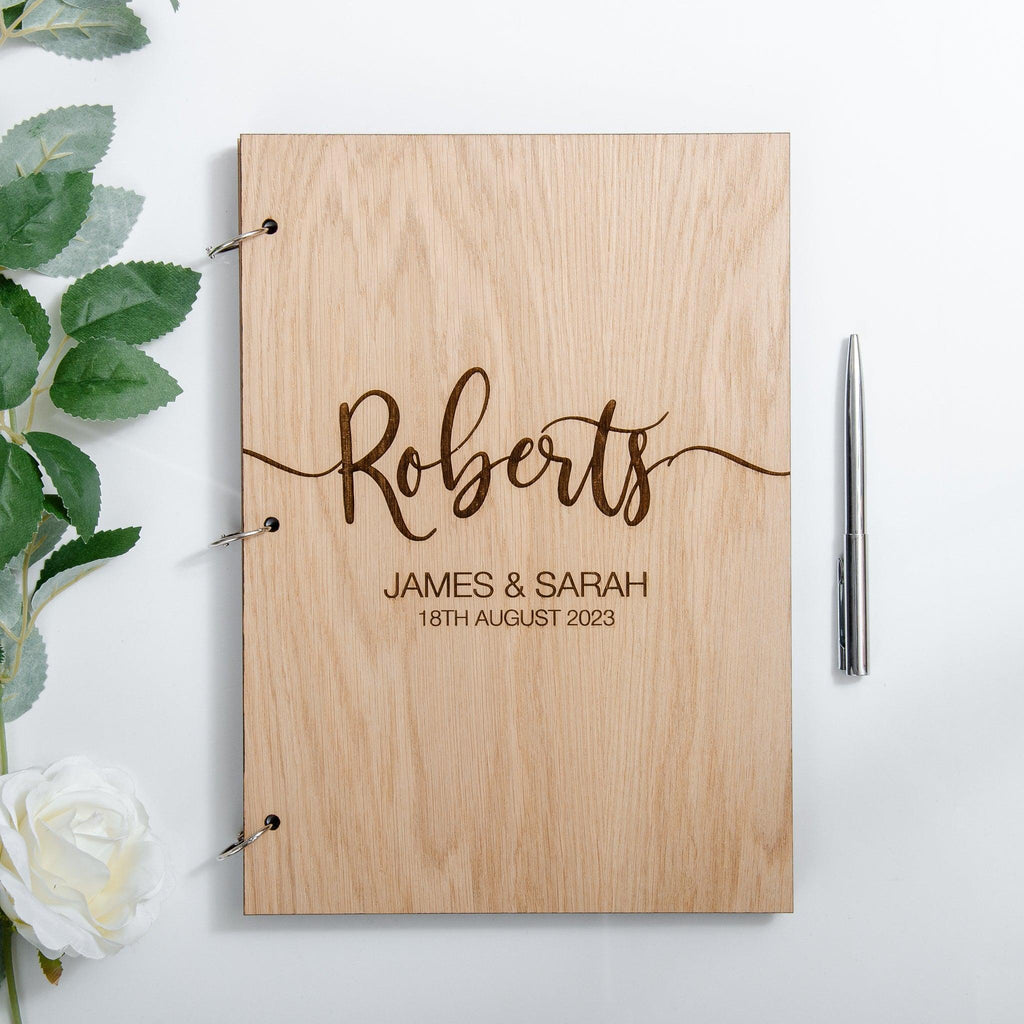 Personalised wooden A4 folder – Stag Design