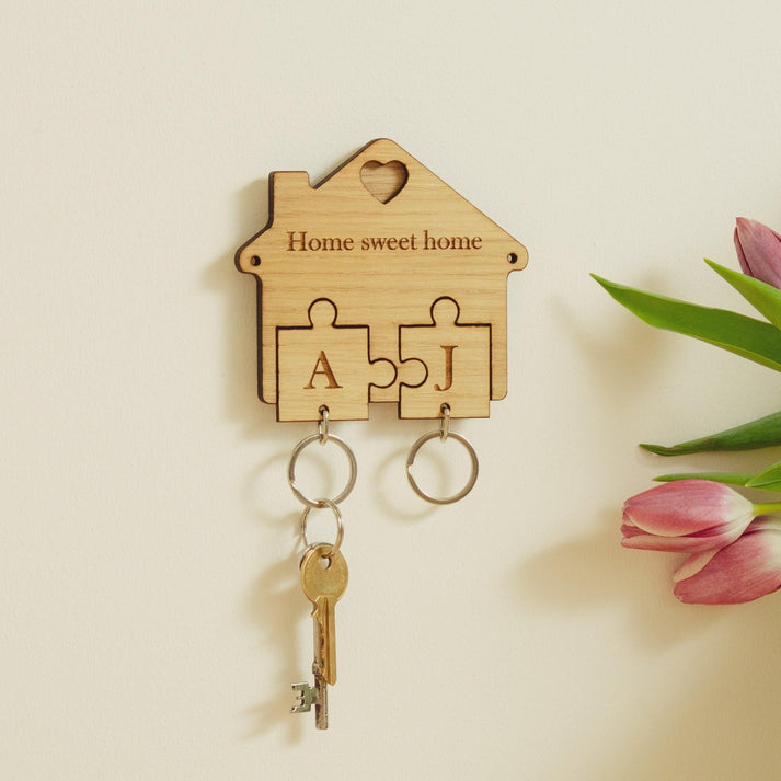 Personalised jigsaw key ring holder – Stag Design