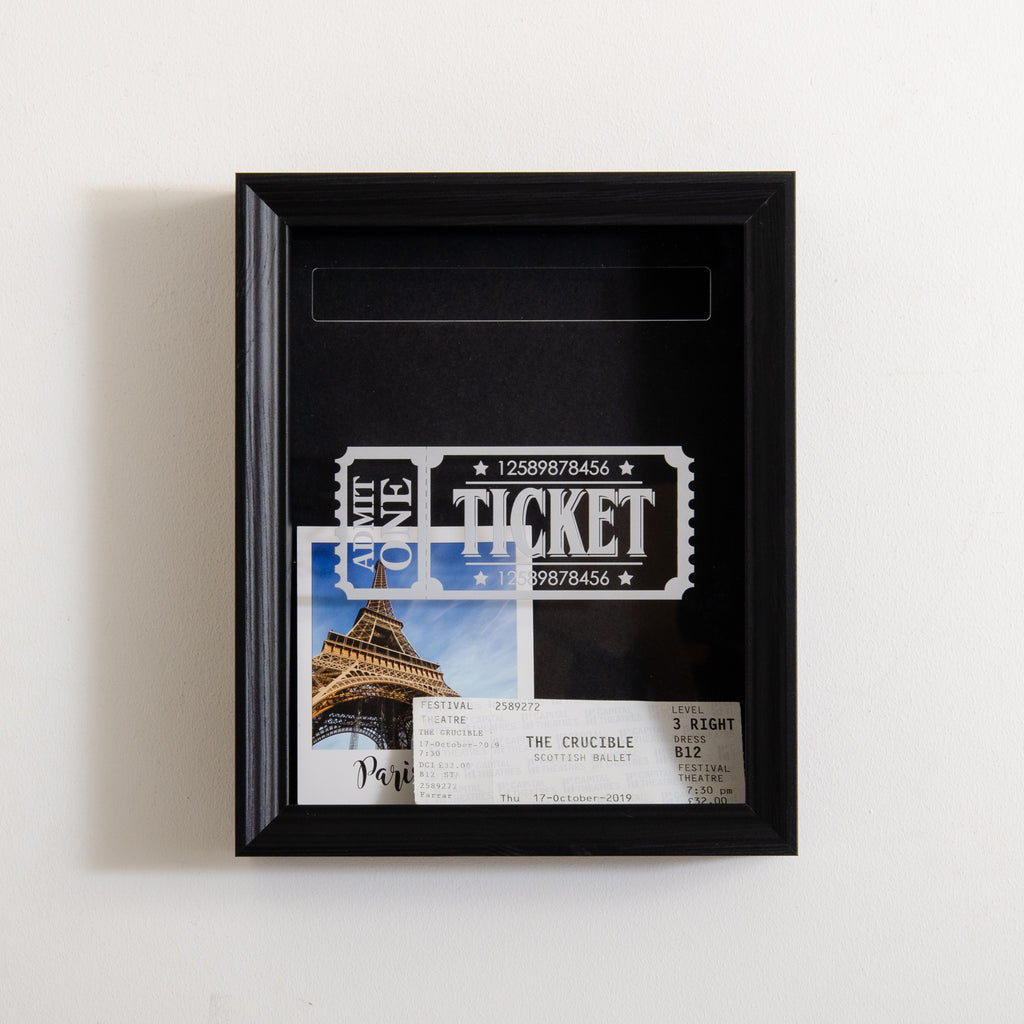 Ticket memory box frame – Stag Design