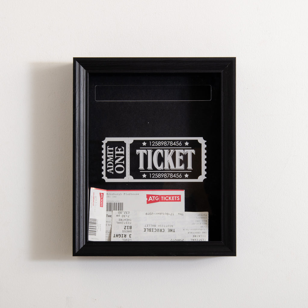 Ticket memory box frame – Stag Design