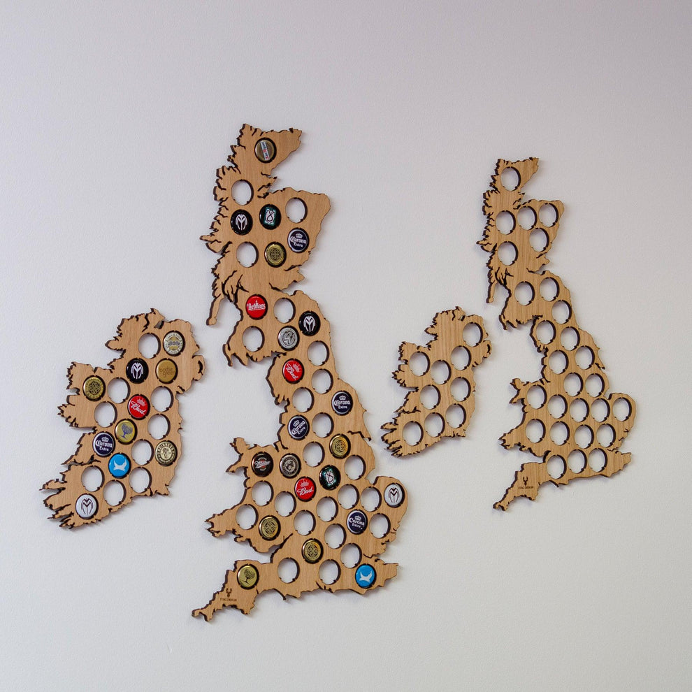 Beer Cap UK and Ireland Map – Stag Design