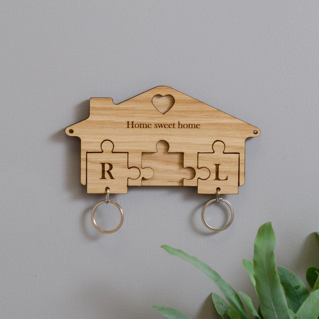 Personalised jigsaw key ring holder – Stag Design