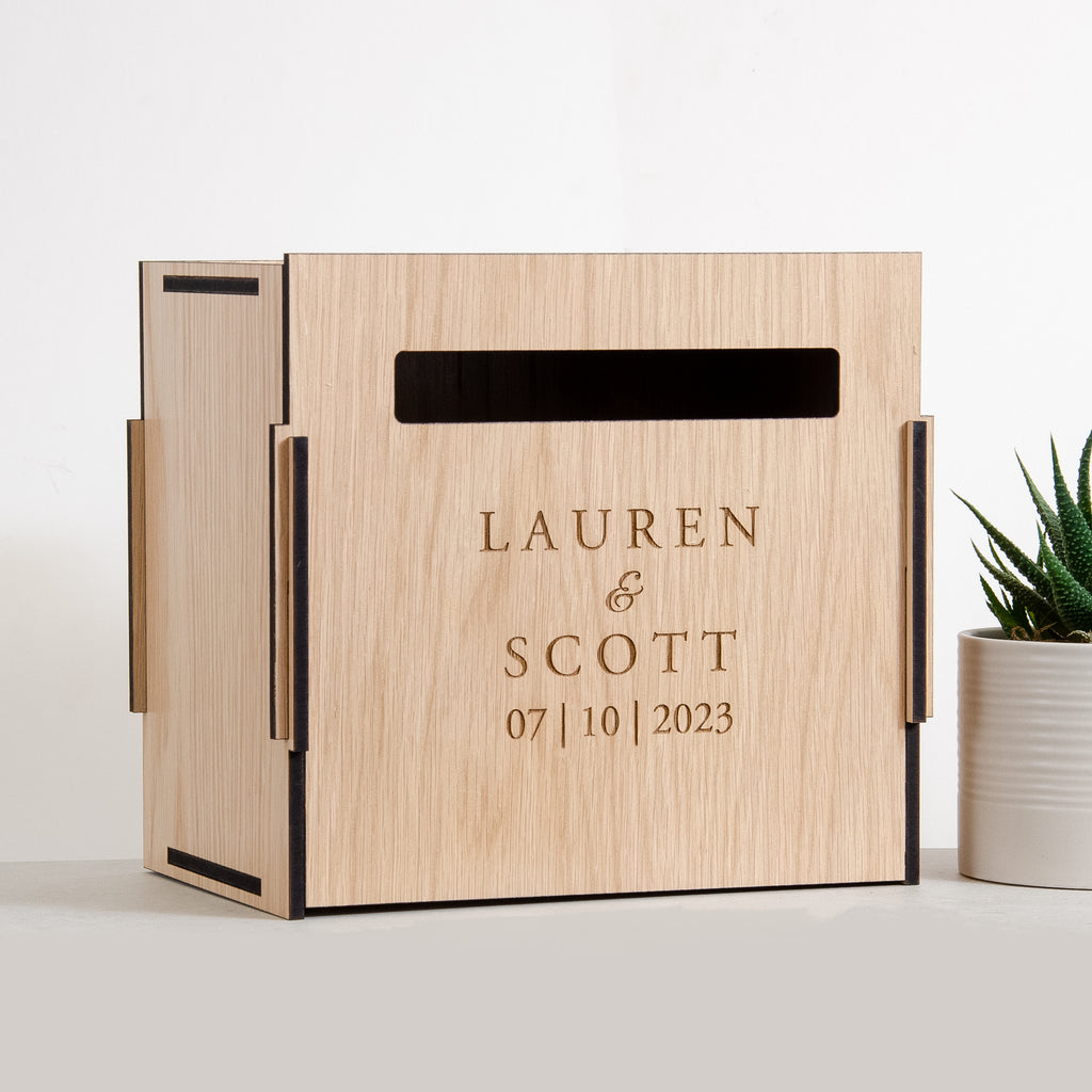Personalised post box for wedding cards – Stag Design