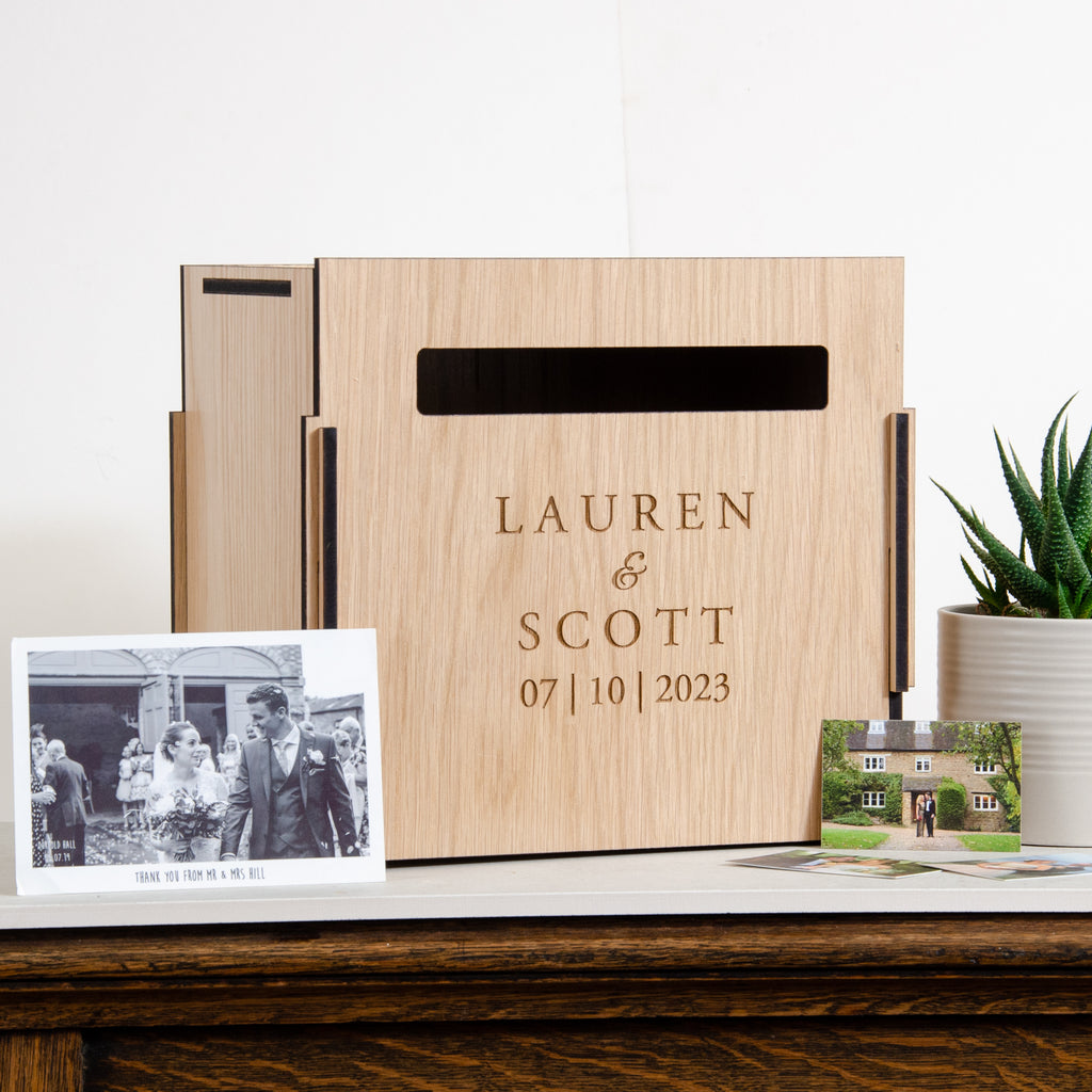 Personalised post box for wedding cards – Stag Design