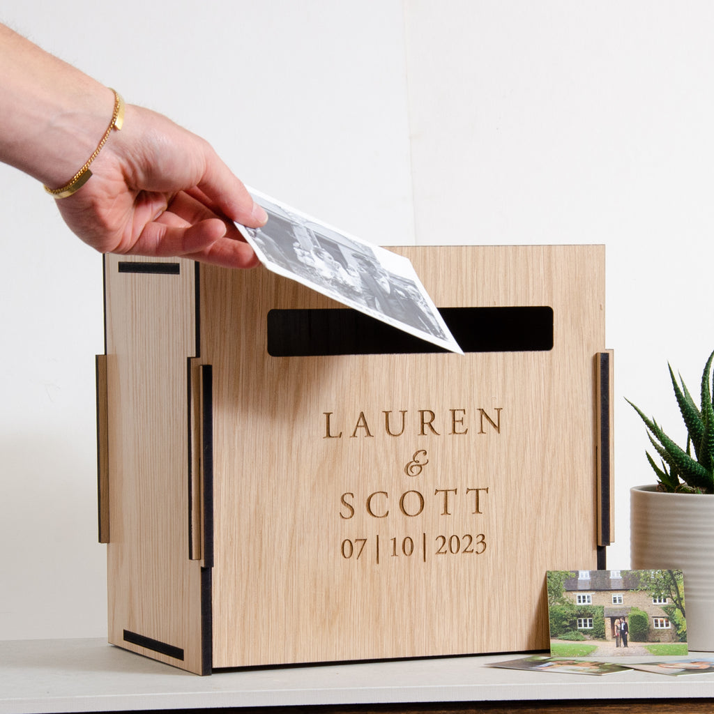 Personalised post box for wedding cards – Stag Design