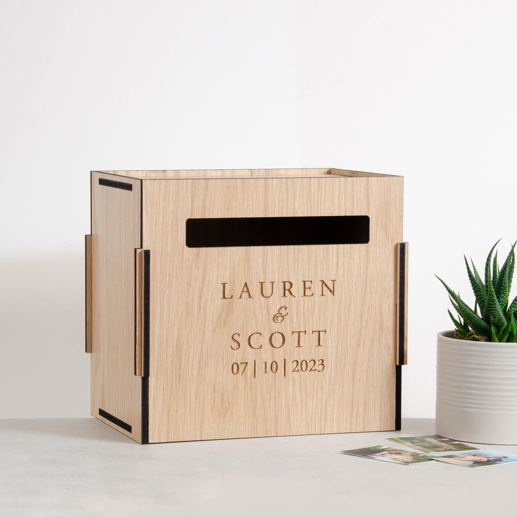 Personalised post box for wedding cards – Stag Design