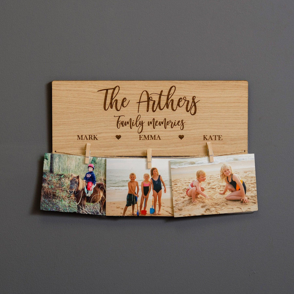 Hanging photo display board – Stag Design