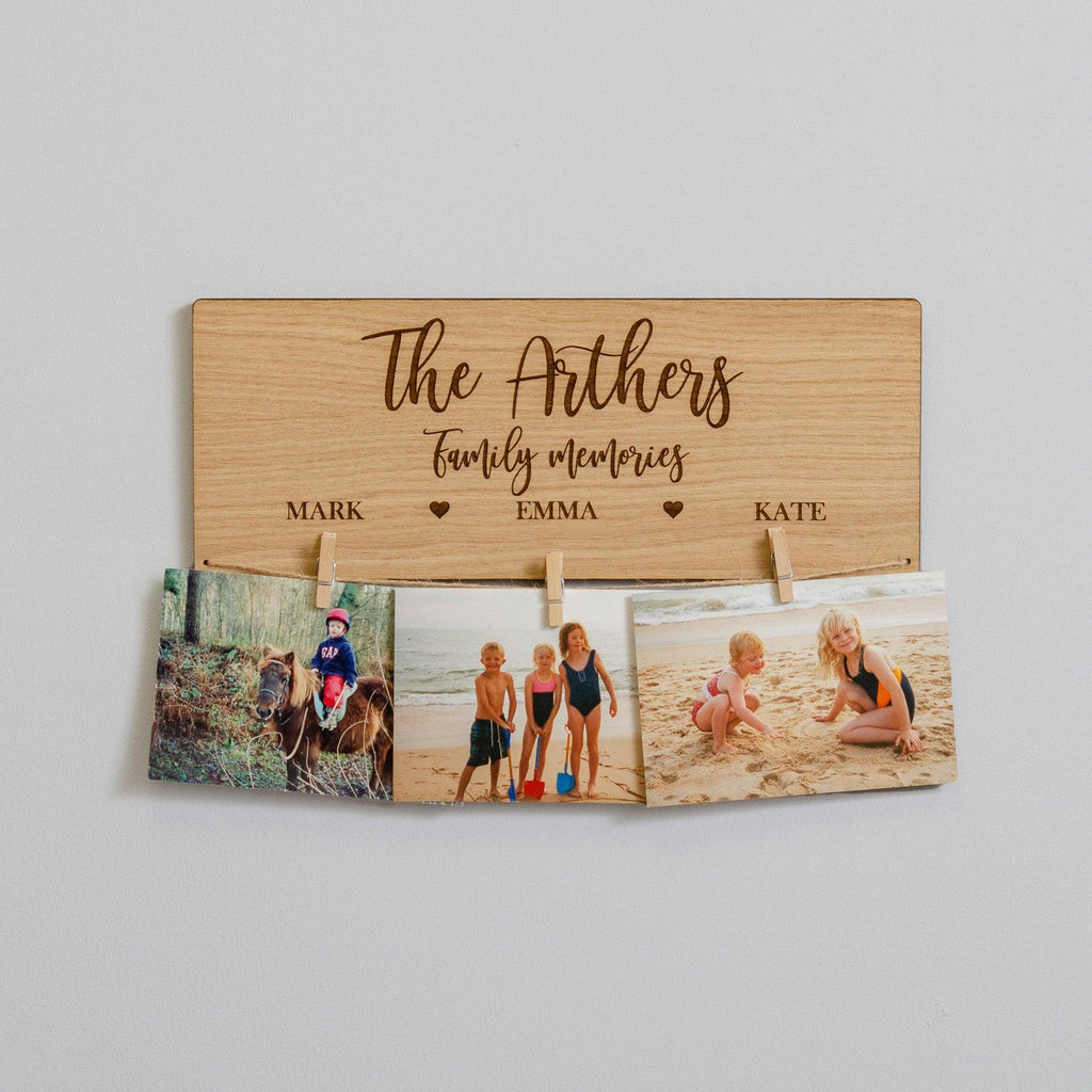 Hanging photo display board – Stag Design