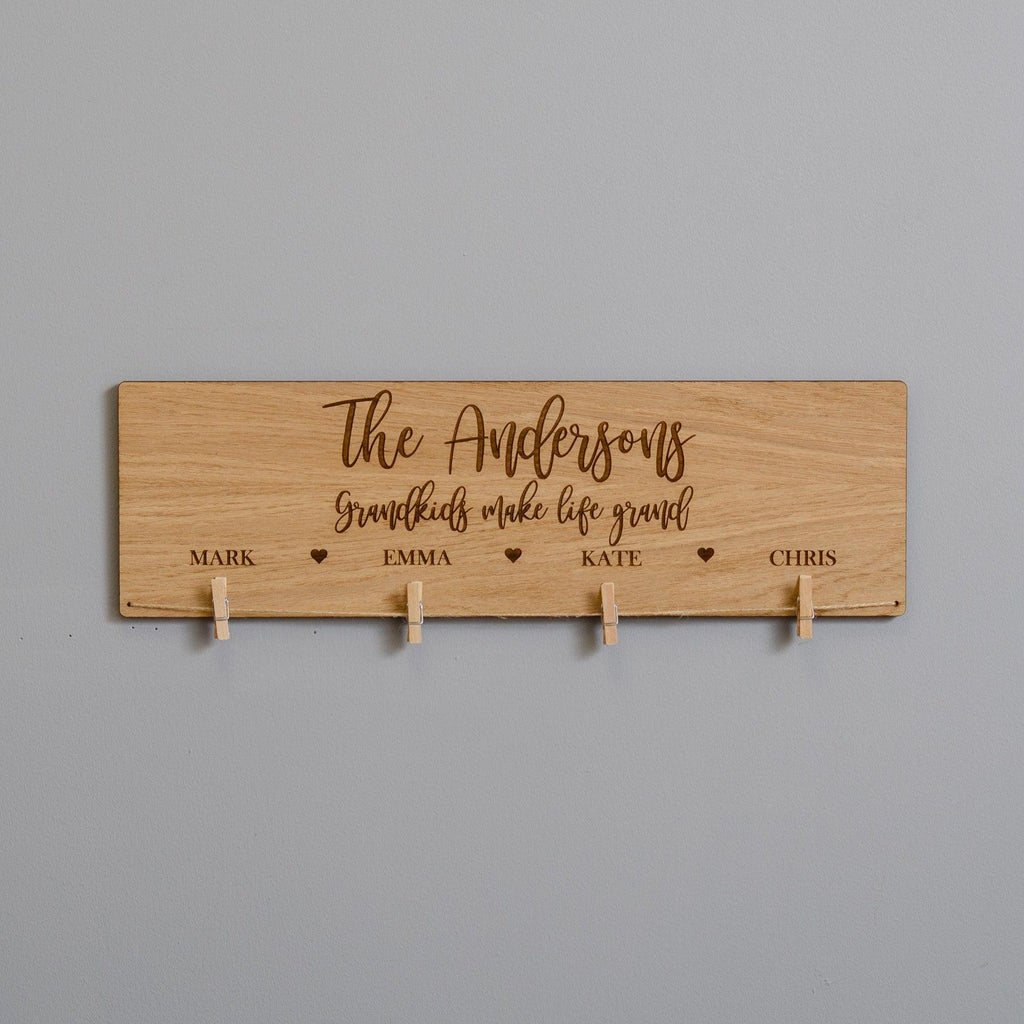 Hanging photo display board – Stag Design