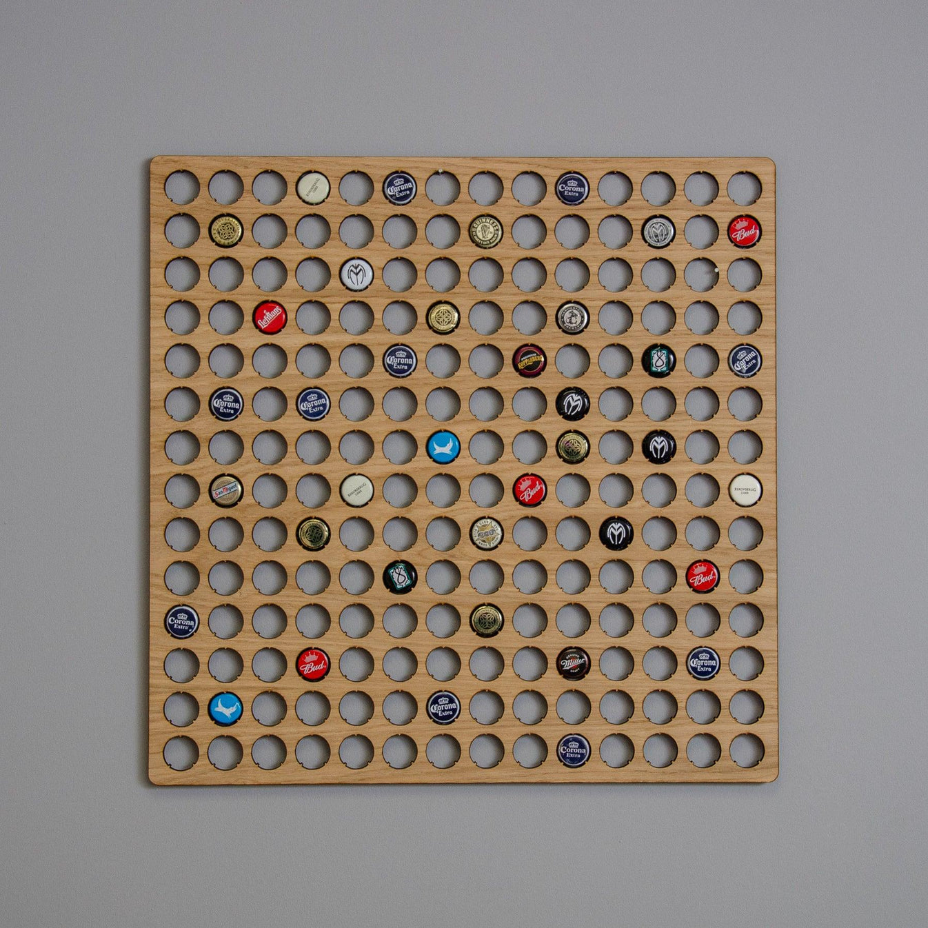 Beer cap wall hanging display – Stag Design
