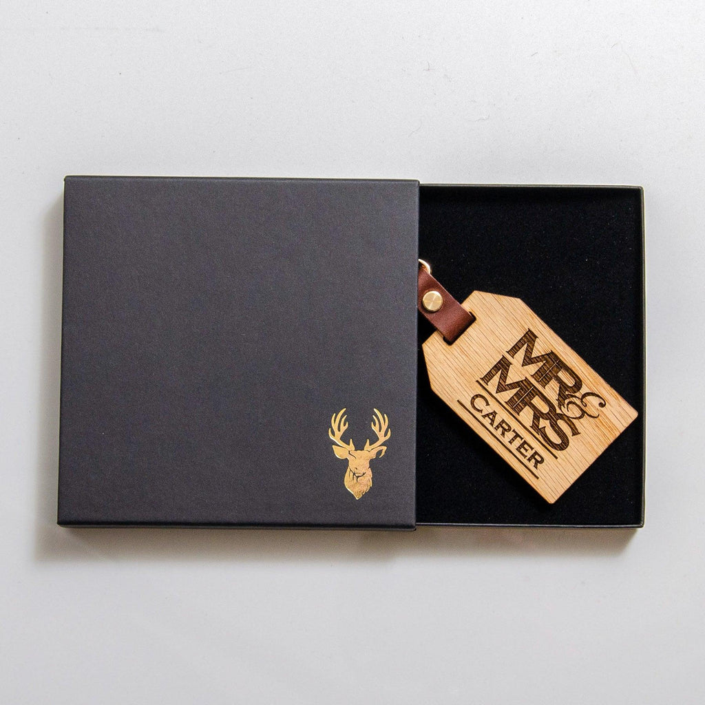 Personalised luggage tag – Stag Design