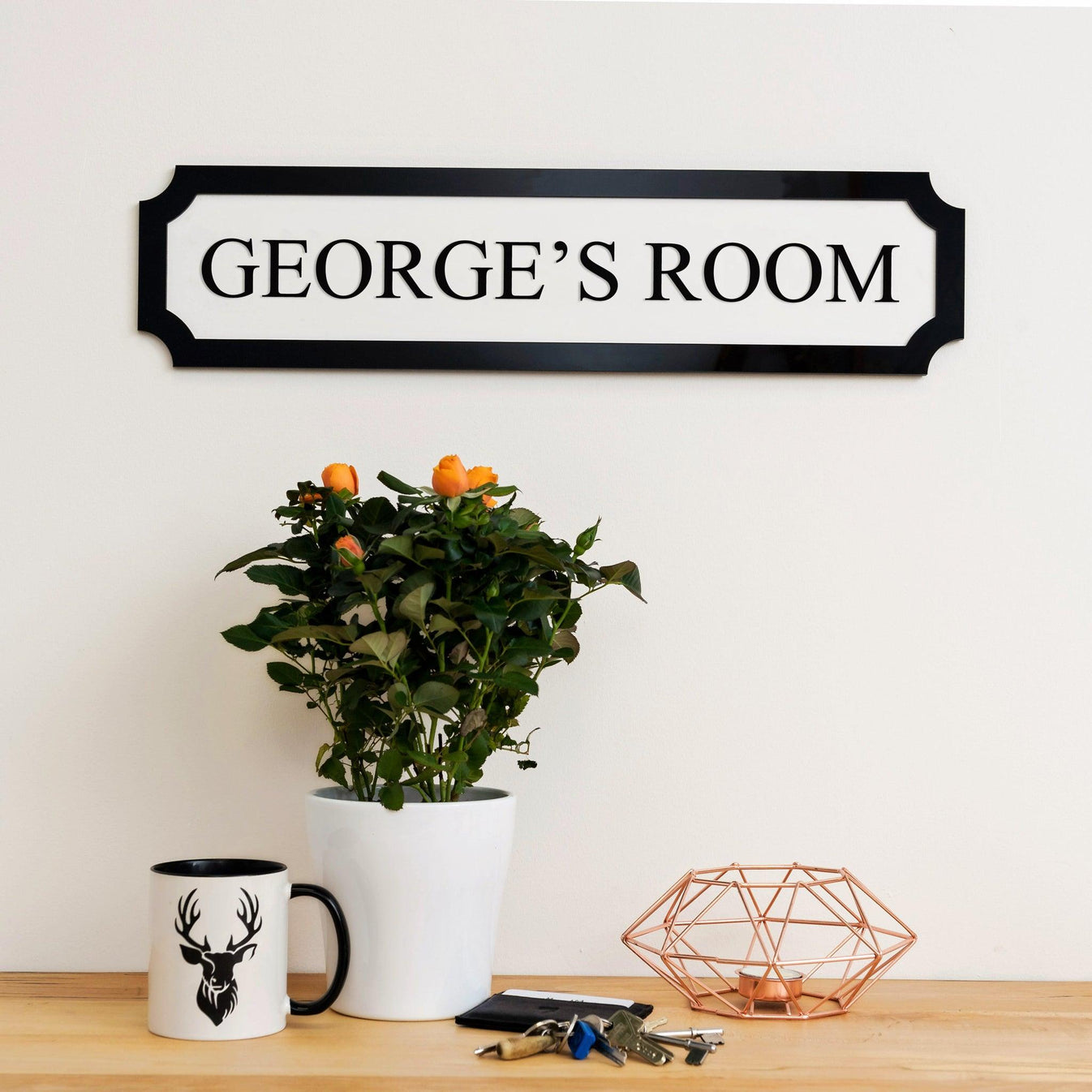 Personalised street sign – Stag Design