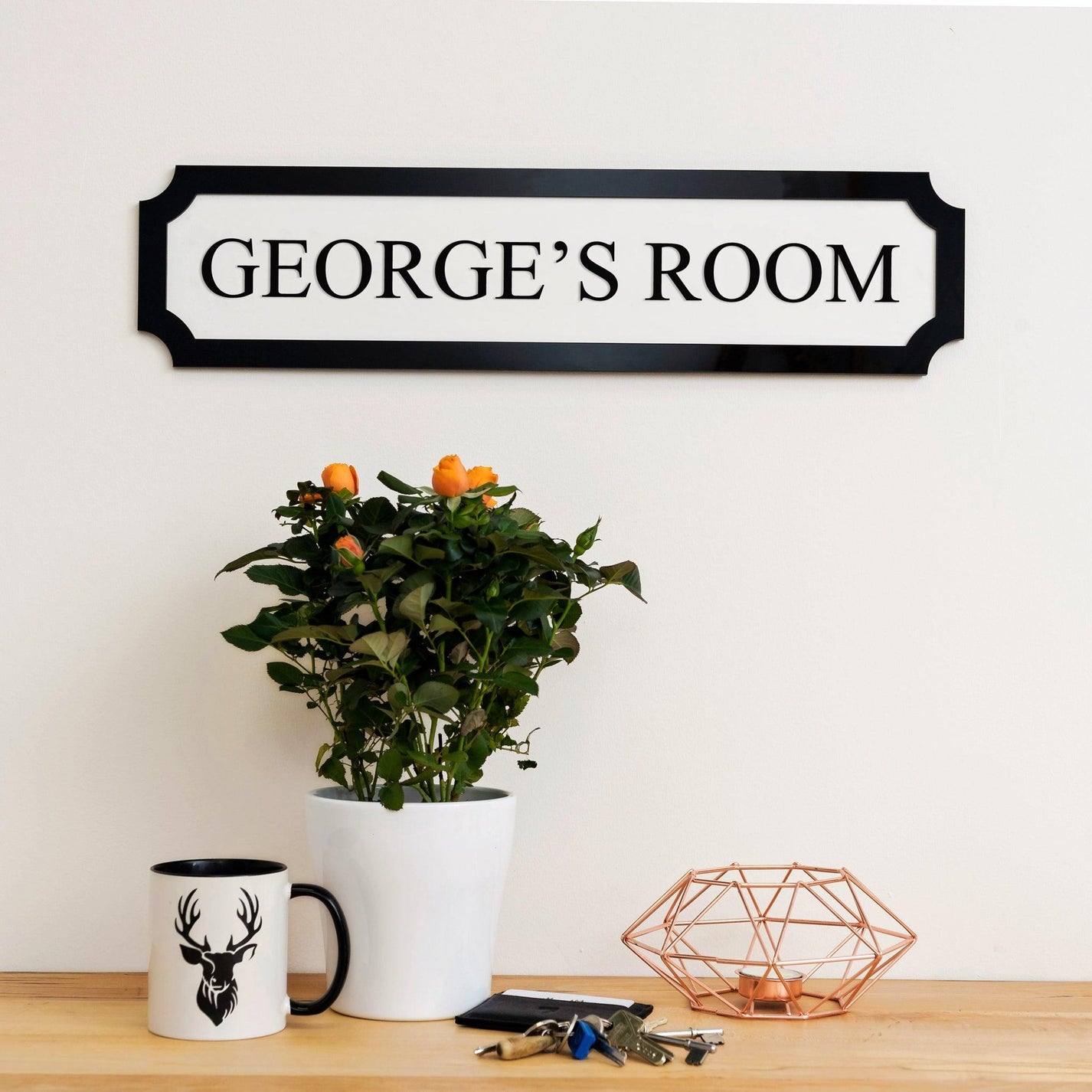 Personalised street sign – Stag Design