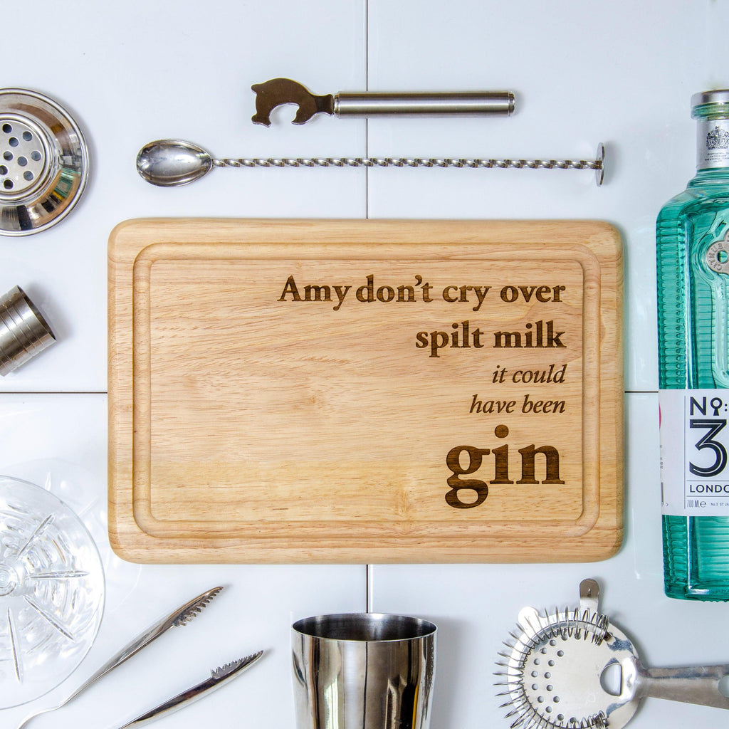 Gin Chopping Board – Stag Design
